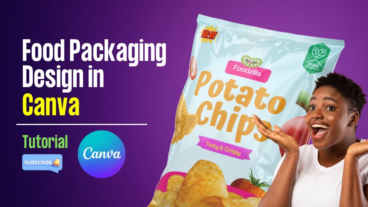 How to Create a Product Packaging Design in Canva + Logo Design + Mock ...