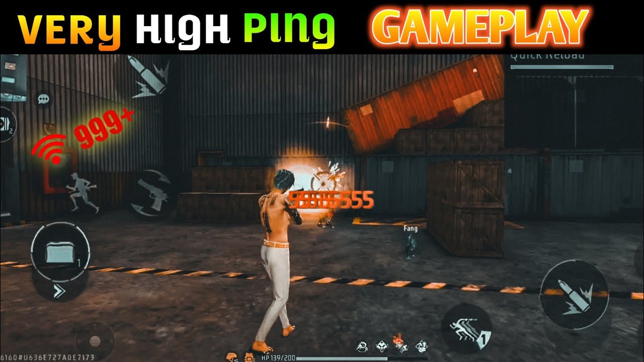 VERY HIGH PING GAMEPLAY 🤯 | 999+ PING NEVER GIVE UP - GARENA FREE FIRE ...