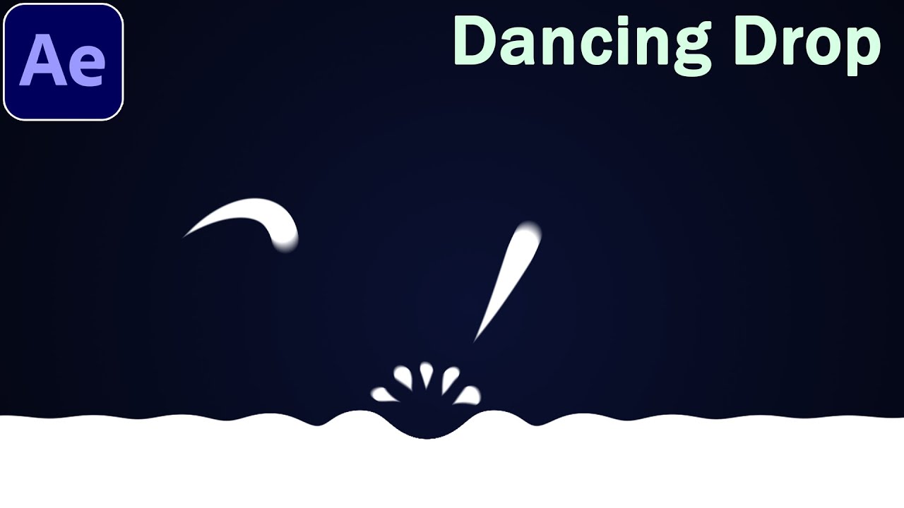How to use Shape layer to make water drops dance in After Effects # ...