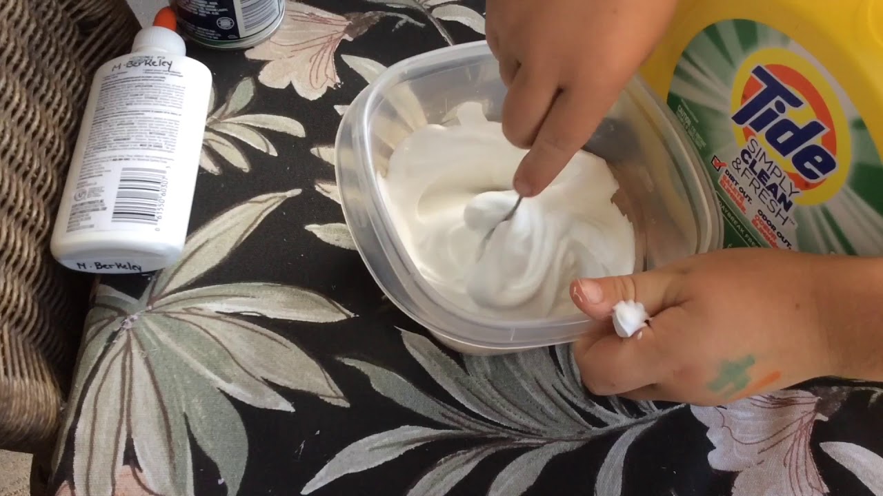 How to make slime with glue and tide - YouTube