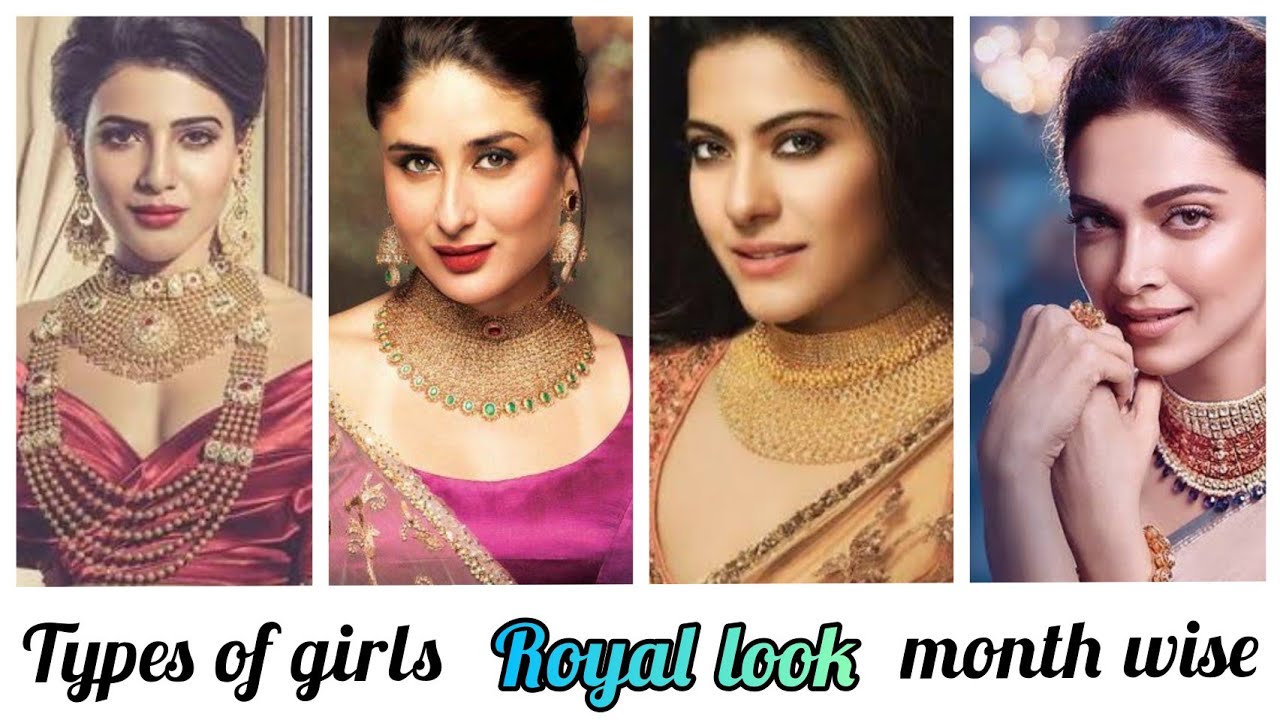 Types of girls 👸 Royal look 👸month wise 🥰 - YouTube