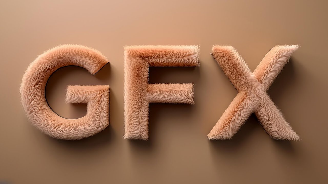 Create Furr Text Effect using Firefly V3 | GFX Tutorials - YouTube