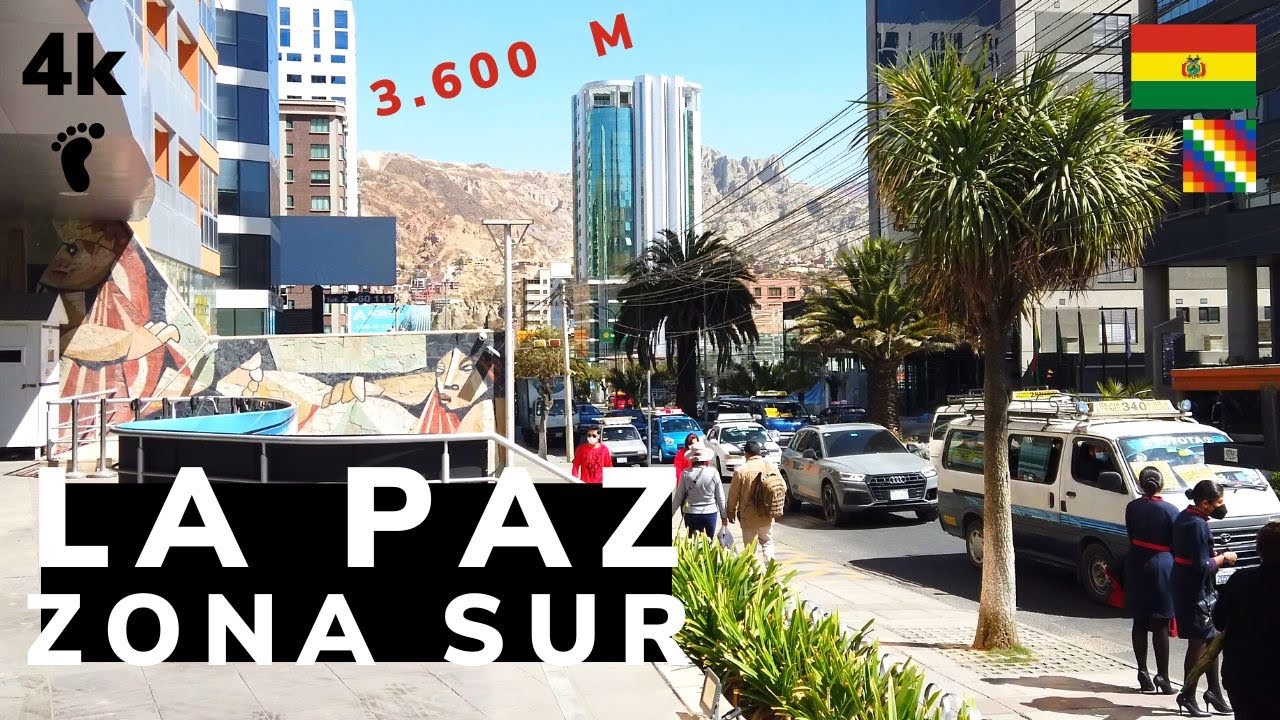 [4K] Walking in a rich area in the highest capital in the world. 🇧🇴 ...