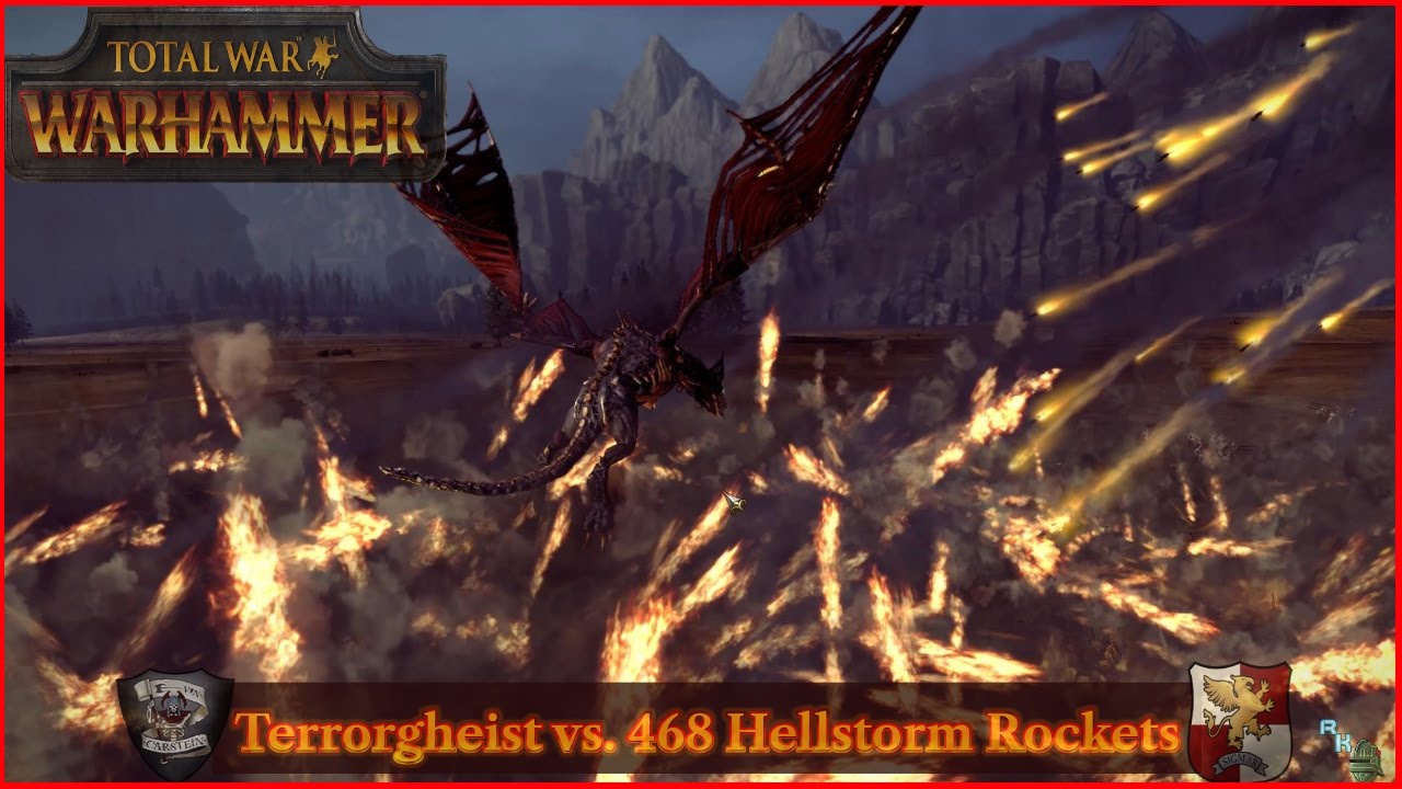 Terrorgheist Vs. 468 Hellstorm Rockets! - Total War: Warhammer - YouTube