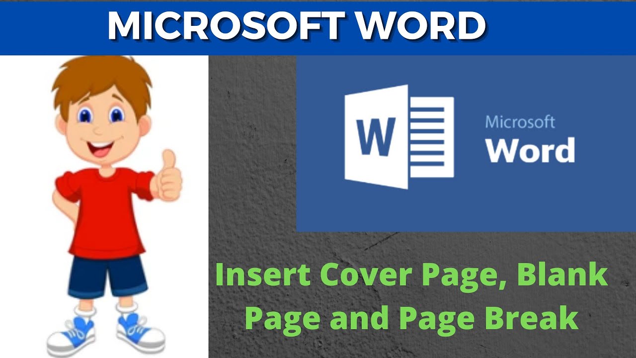 Insert Cover Page Blank Page And Page Break In MS Word MS Word For Insert Cover Page Blank Page And Page Break In MS Word MS Word For