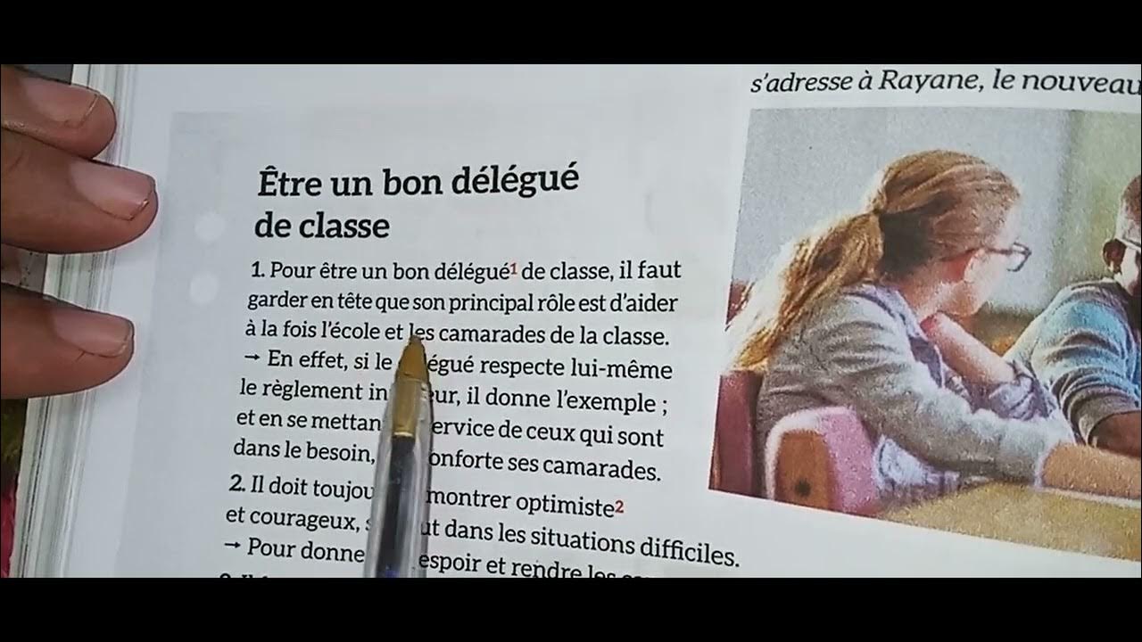 Lecture : Être un bon délégué, page 58- Mes apprentissages 6AEP - YouTube