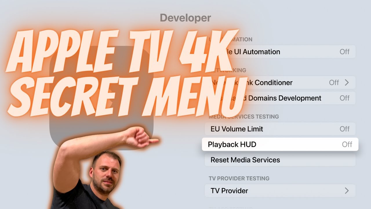 How to Access the Apple TV 4K Hidden Developer Menus - YouTube