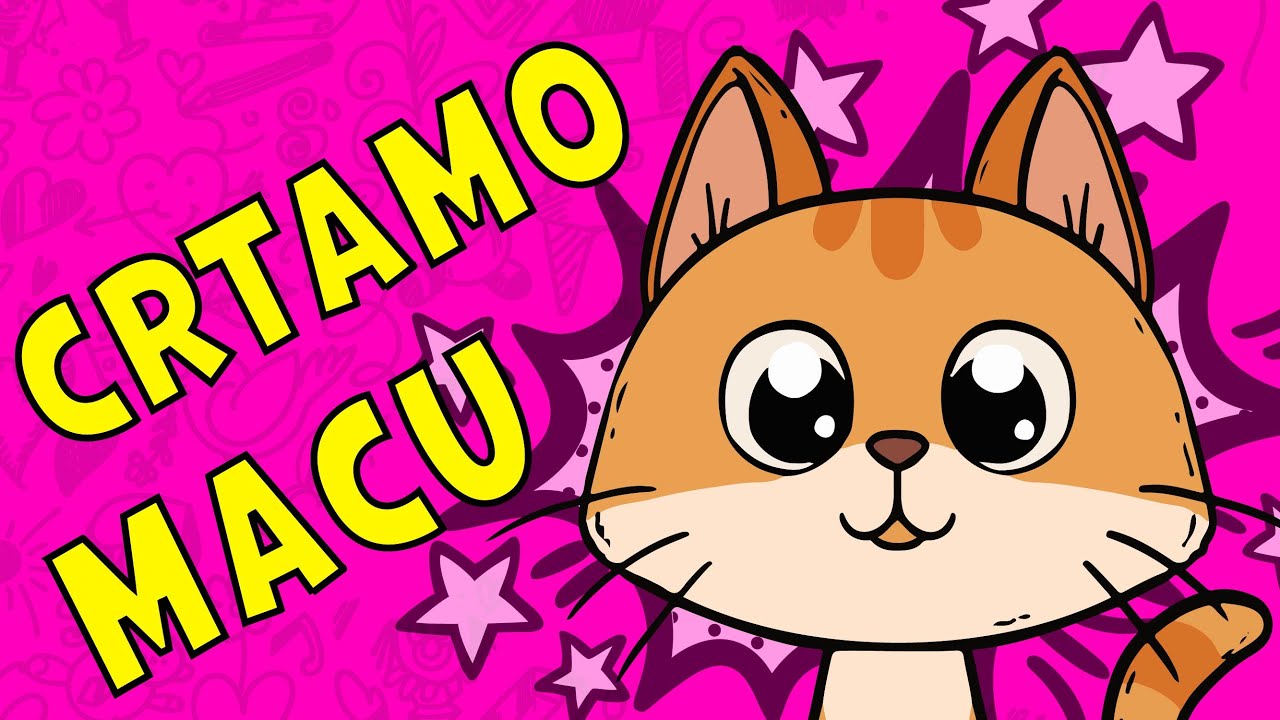 MACA // CRTALICA // KREATIVNI KUTAK // UČIMO CRTATI // - YouTube