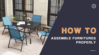 OUTDOOR SQUARE DINING TABLE | ASSEMBLY VIDEO