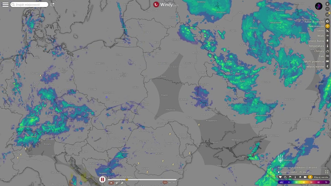 Belarus, Russia, Ukraine,weather radar 2022 02 01 - YouTube