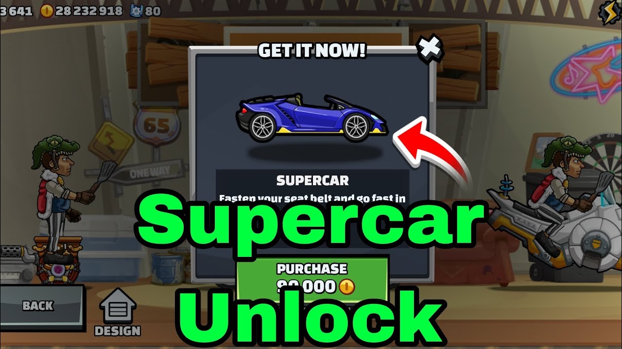 Supercar vehicles unlock gameplay for hill climb racing 2 || hill climb ...