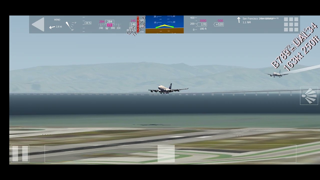 aerofly 2021 boeing 747-400 smooth landing - YouTube