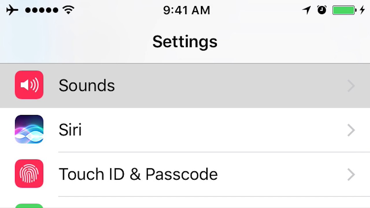 iOS / Sound Settings - YouTube