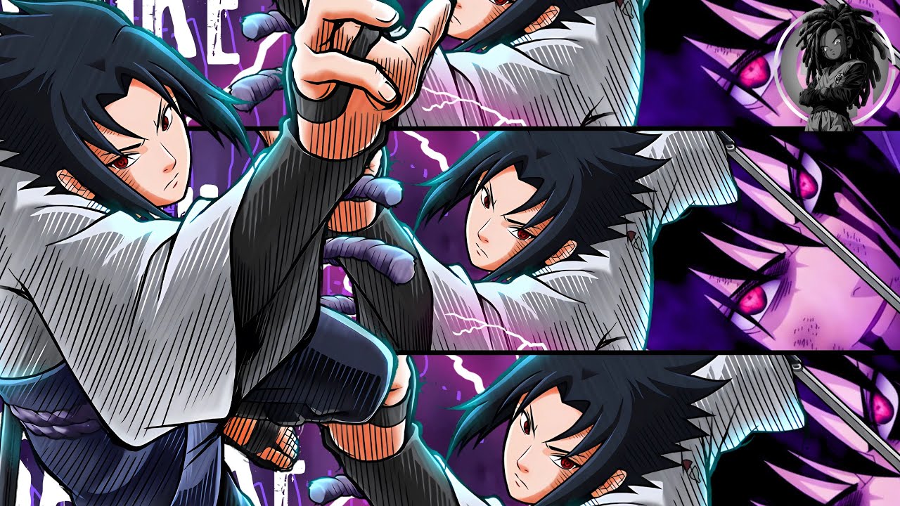 How To Make a SASUKE UCHIHA Custom Banner | Canva - YouTube