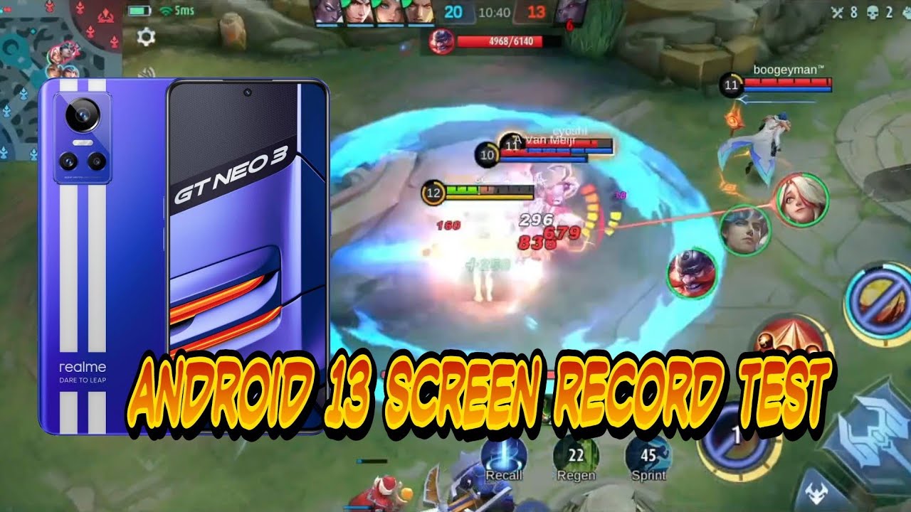 realme GT Neo 3 Mobile Legends Screen Record Test Setelah Update ...