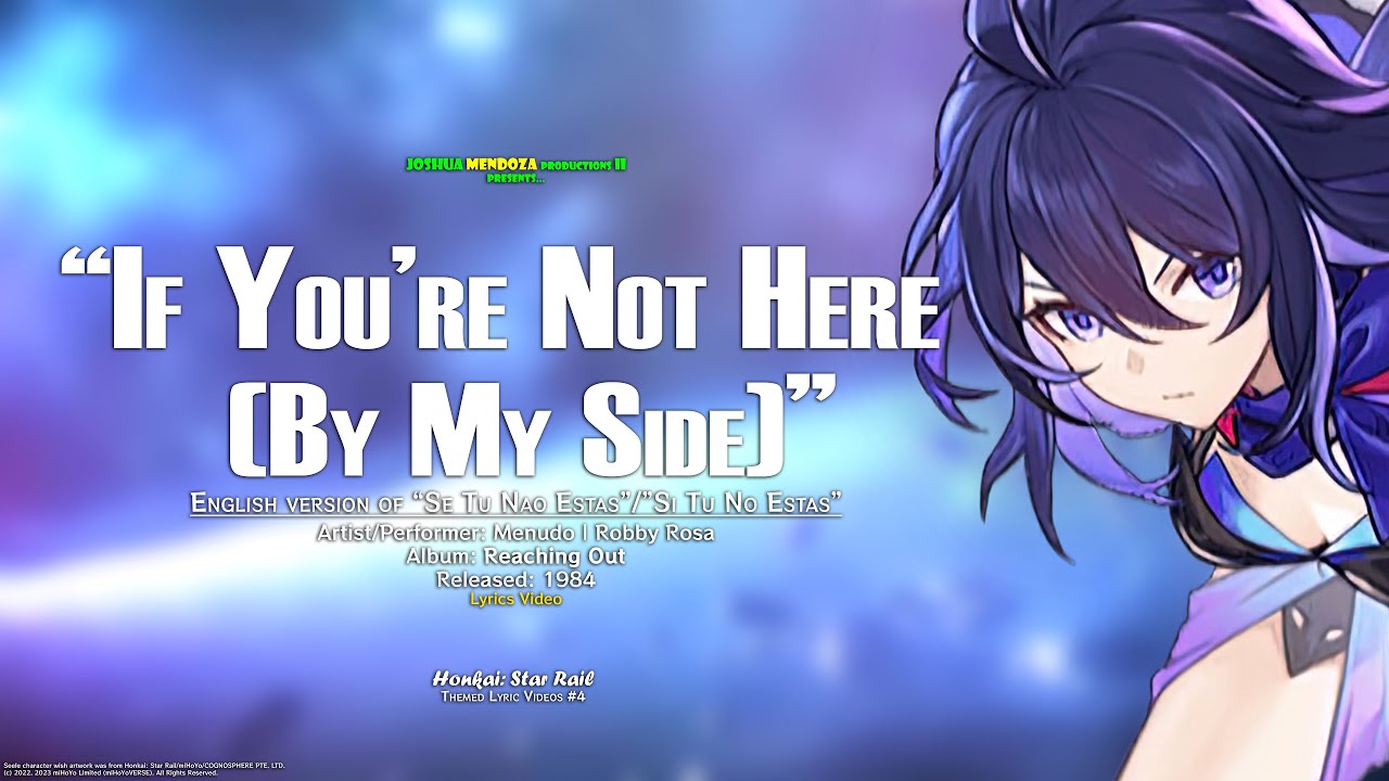 If You're Not Here (By My Side) - Menudo, Robby Rosa (Lyrics Video ft ...