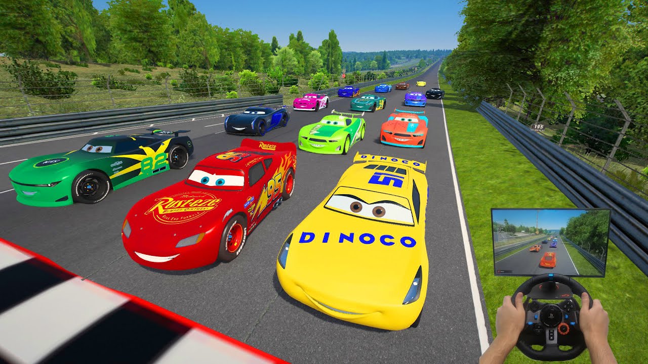 McQueen VS Cars 3 Next Generation Jackson Storm Cruz Conrad Camber ...