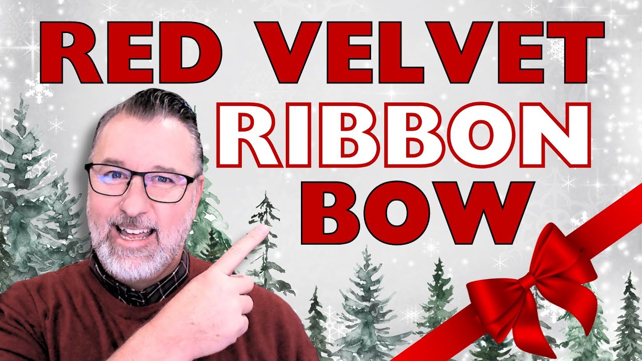 How To Make a Red Velvet Bow for Christmas - Bow DIY - #bow ...
