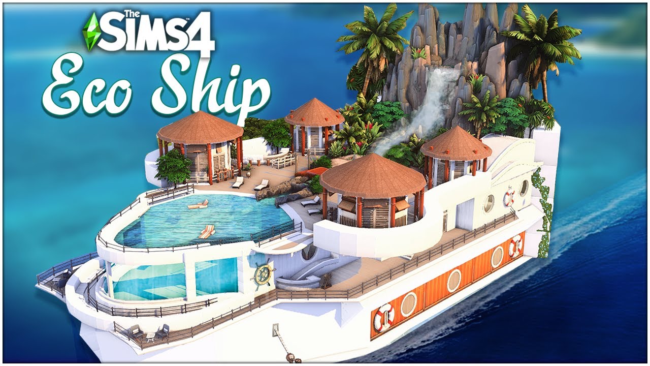 Sims 4 CRUISE SHIP [No CC!] - Sims 4 Speed Build | Kate Emerald - YouTube