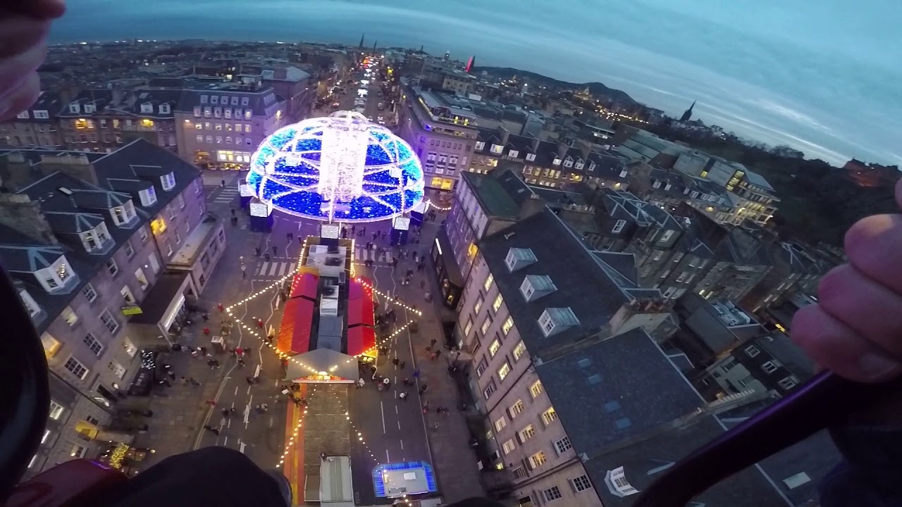 ORDELMAN GOLD MINE TOWER (onride) part 2 at Edinburgh Christmas 1/12 ...