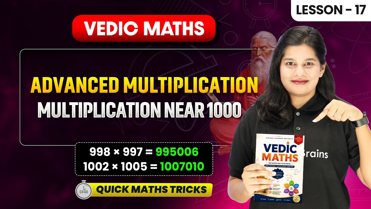 Multiplication Near 1000 - Advanced Multiplication | Vedic Maths ...