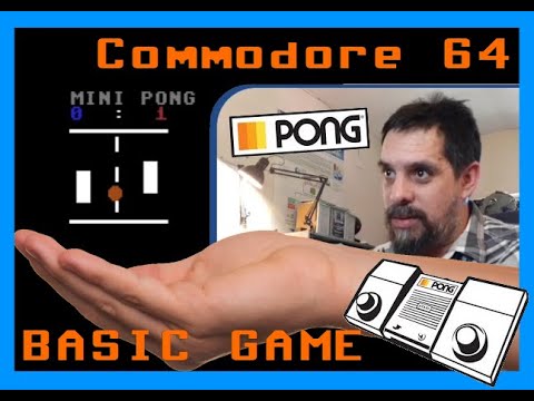 I made a playable Pong game in Basic on Commodore 64 - YouTube