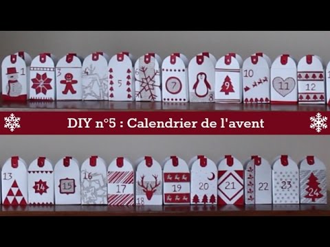 DIY n°5: calendrier de l'avent - YouTube