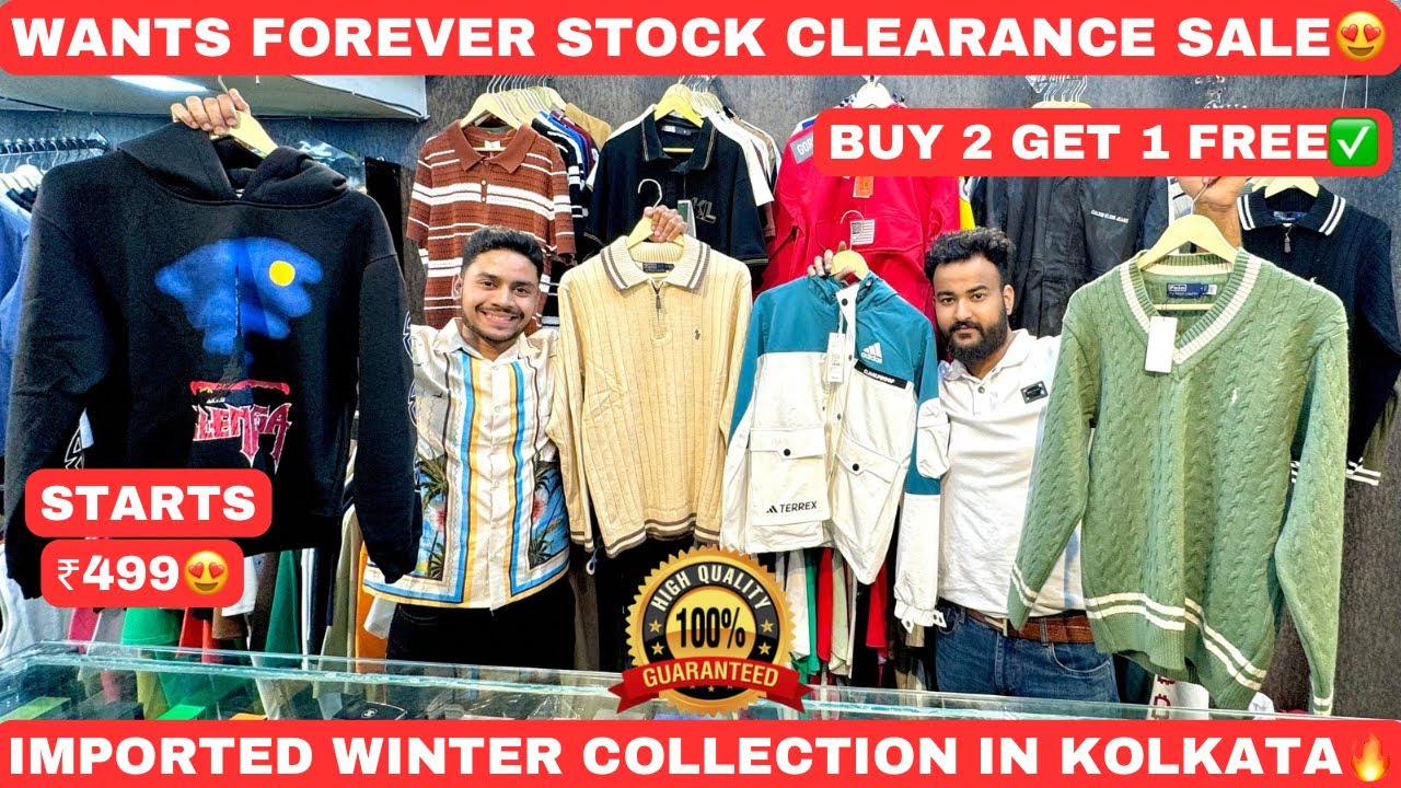 Imported Winter Cloth Collection In Kolkata | Stock Clearance Sale ...