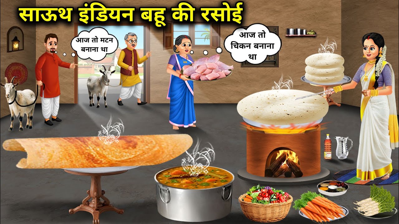 साउथ इंडियन बहू की रसोई। Non-Veg In In-Laws' House - South Indian bahu ...