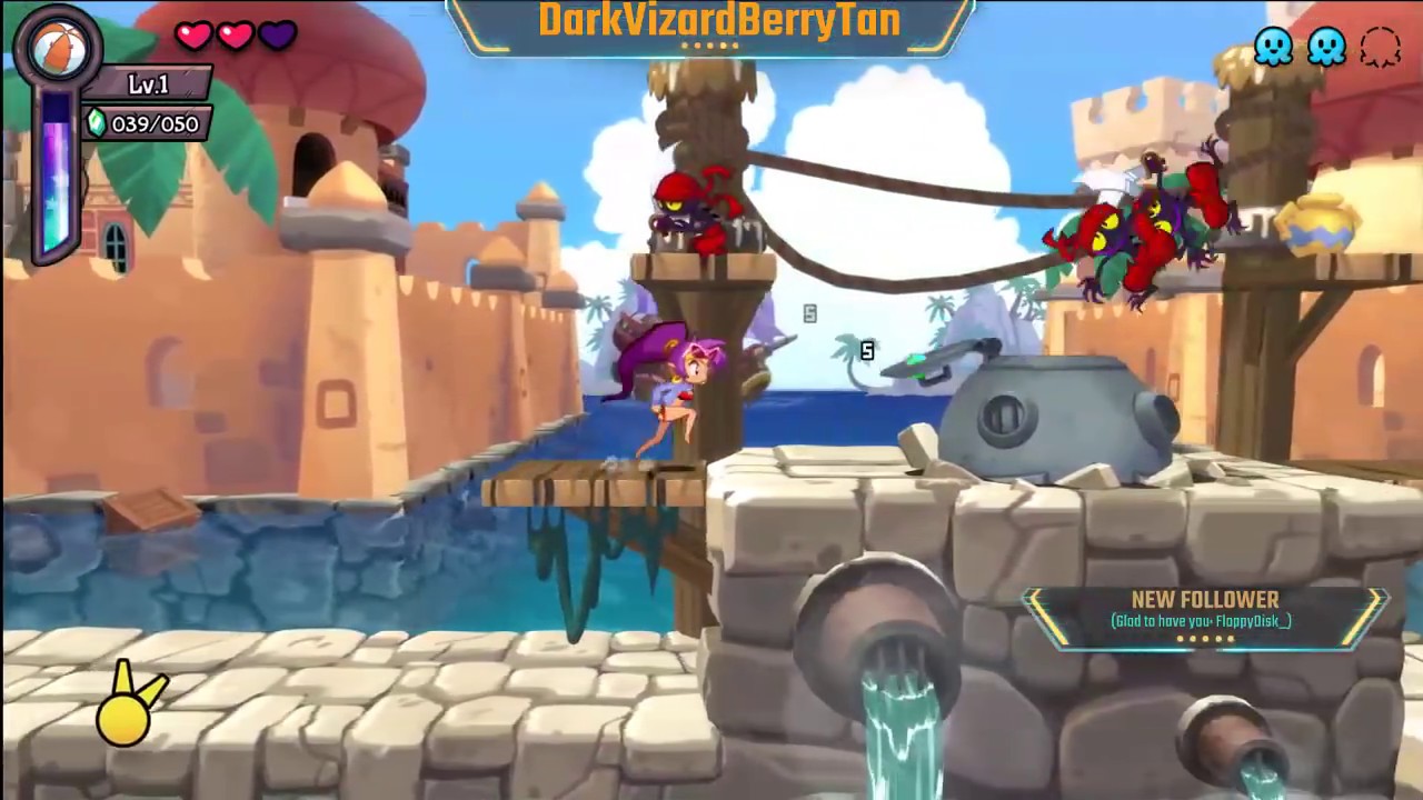 Shantae Half Genie Hero:(Beach Mode Blind Run *100% Run*)- Pixel Effect ...