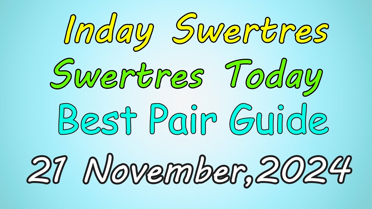 Swertres Hearing by Inday Swertres || November 21, 2024 #swertres - YouTube