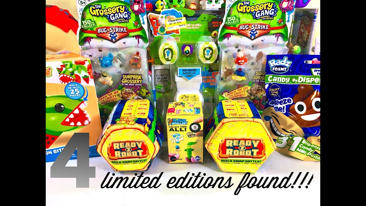 FOUR LIMITED EDITIONS FOUND! Grossery Gang, Flush Force, Radz Foamz ...