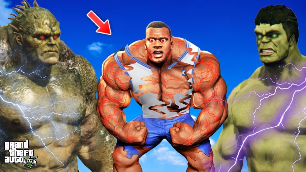 Franklin Fight Abomination Monster Through Hulk || GTA5 MODS - YouTube