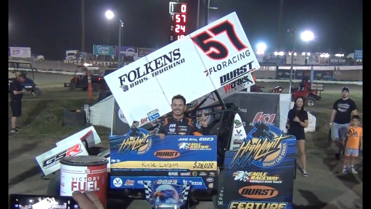 Massive Crowds @ Eagle Raceway- High Limit Sprint Car Series 2023 - YouTube