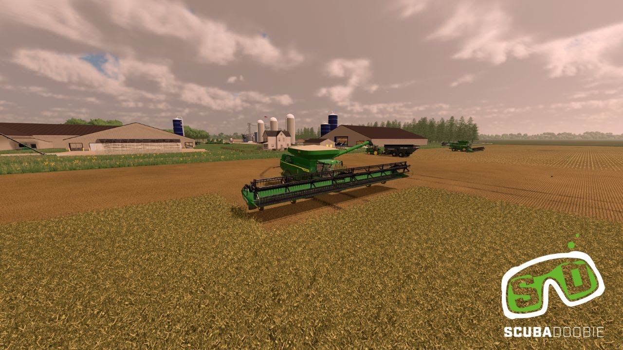 Midwest 16x Map Harvest: 500 Acres of Soybeans Timelapse - Farming ...