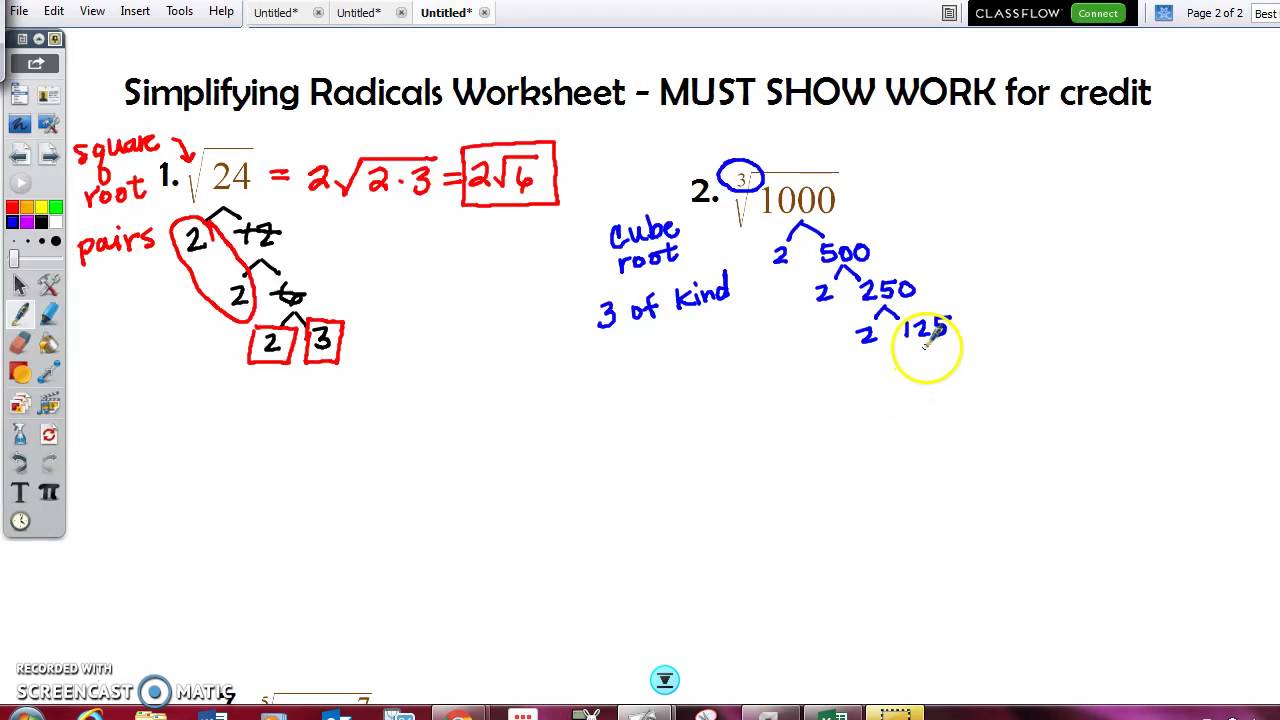 Simplifying Radicals With Factor Tree YouTube simplifying-radicals-with-factor-tree-youtube