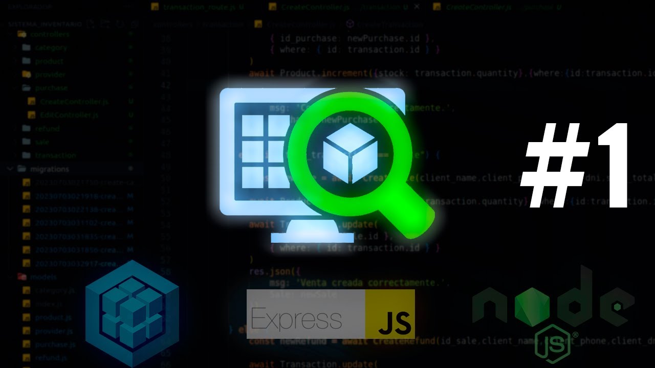 Proyecto CRUD | sistema de inventario farmacia #1 | Sequelize,ExpressJs,NodeJs - YouTube