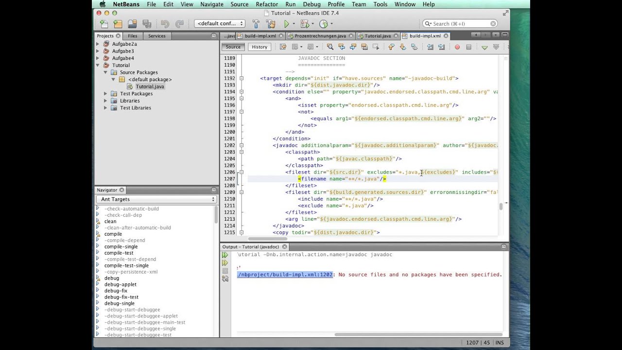 Netbeans Erzeugen Von Javadoc Youtube
