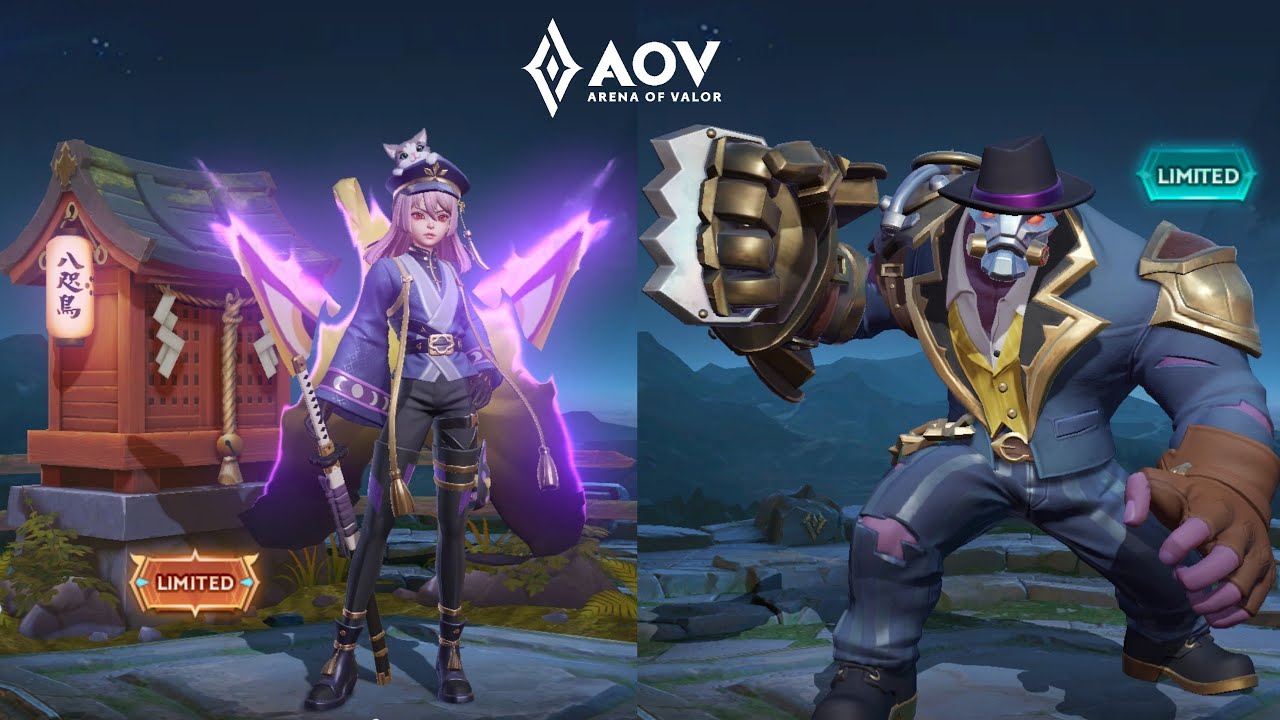 AOV New Skin Iggy Neko Spook | Skud Button Man - Arena of Valor - YouTube