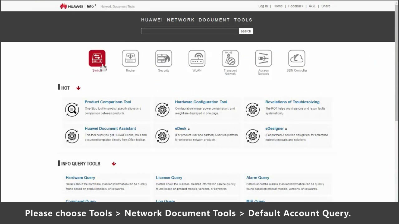 Huawei Tool Usage Guide:Default Account Query Tool - YouTube