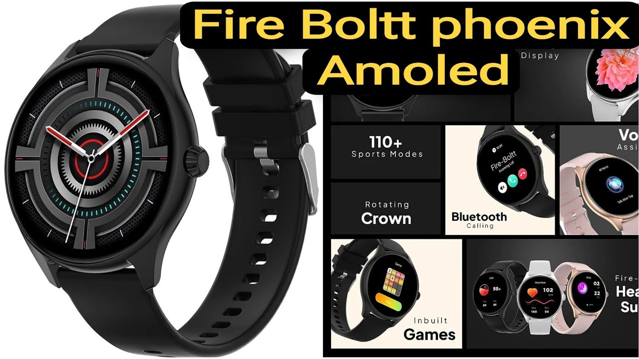 Fire Boltt watch unboxing and review | Amoled Display smartwatch ⌚ ...