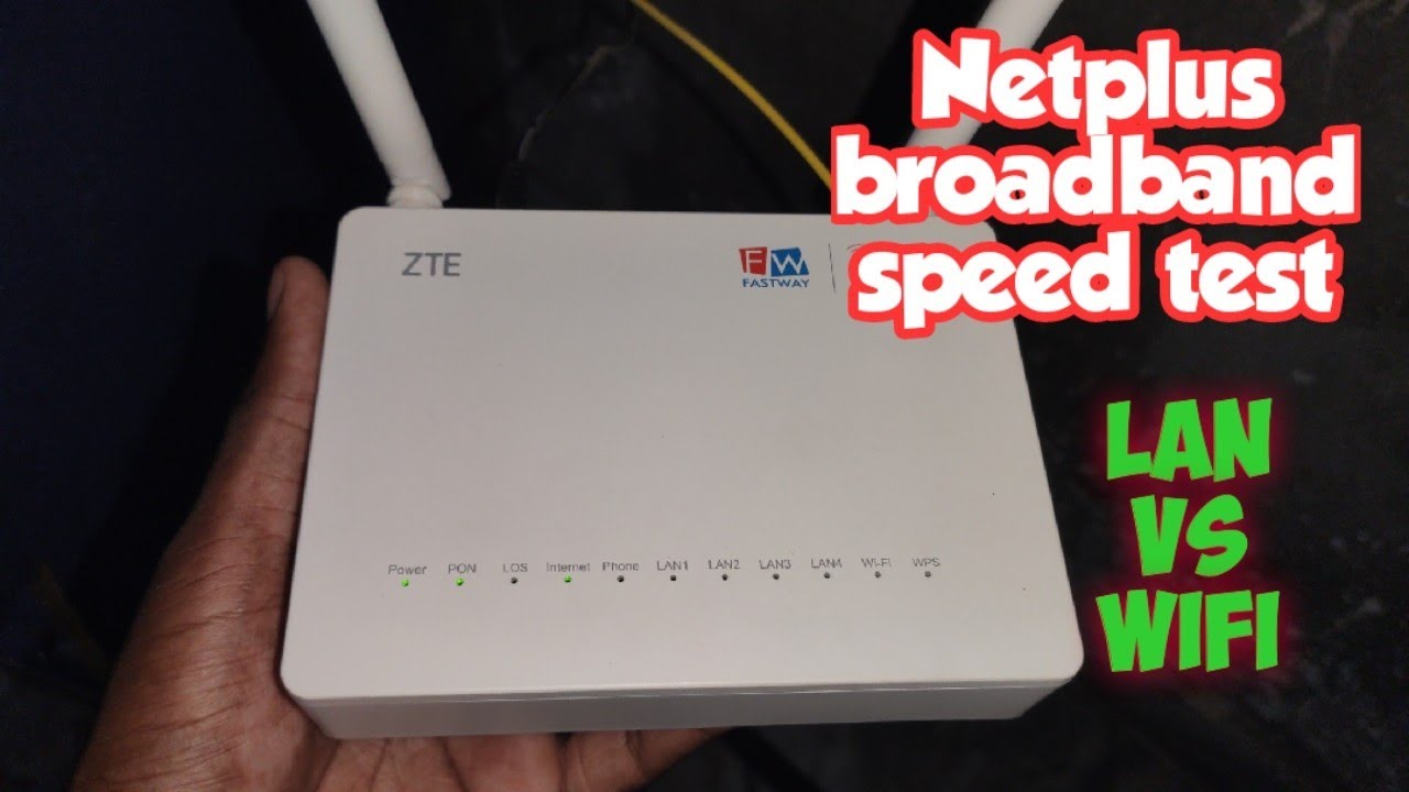 LAN vs Wi-Fi | Netplus broadband speed test | punjab - YouTube