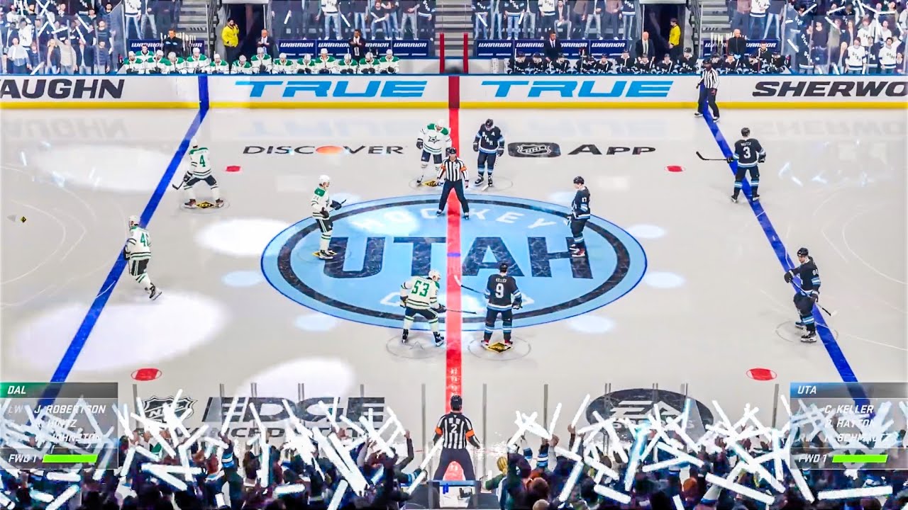 Utah Hockey Club vs Dallas Stars 12/23/2024 NHL 25 Gameplay - YouTube