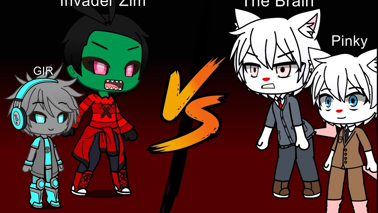 Invader Zim Vs. Pinky and The Brain | CMRB | Gacha Club - YouTube
