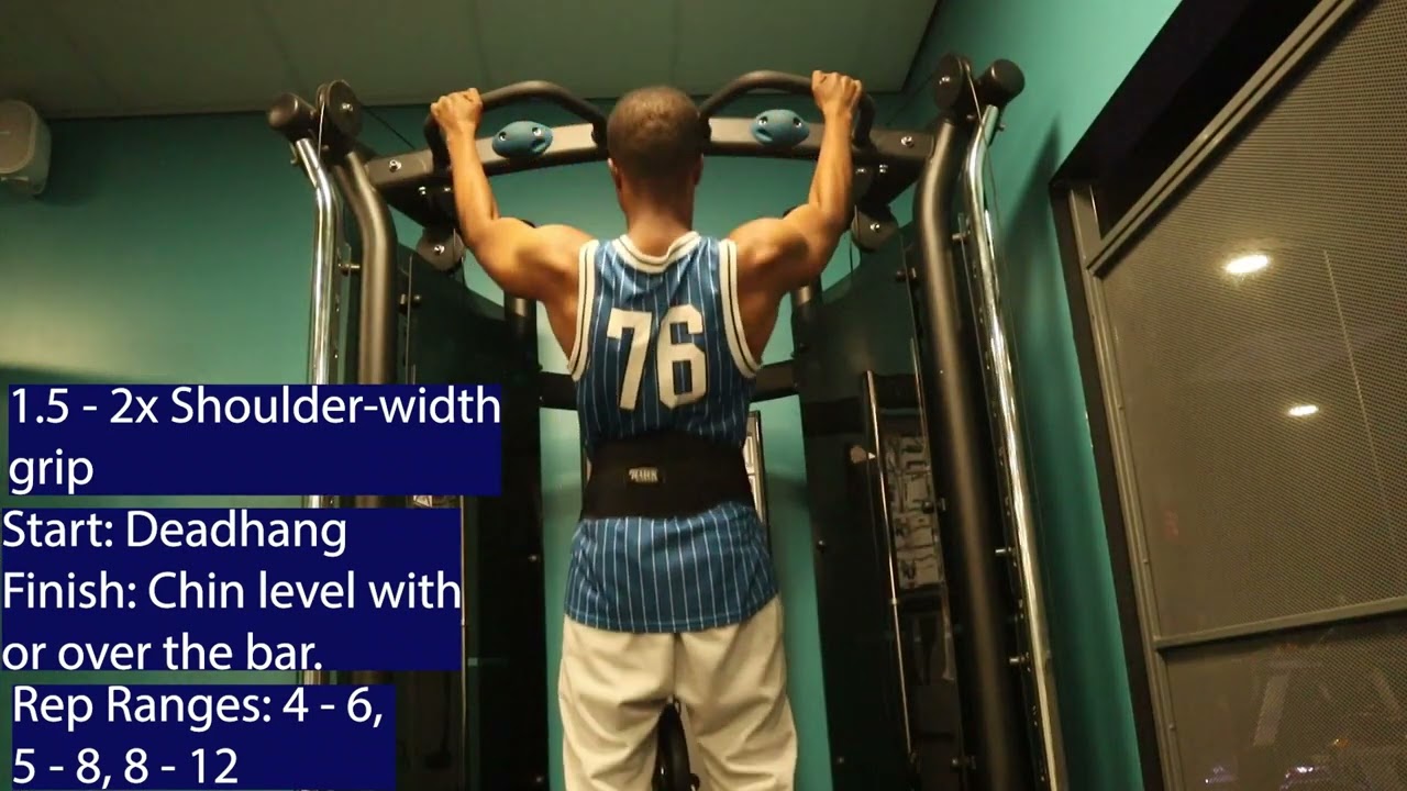 Wide grip pull up tutorial - YouTube