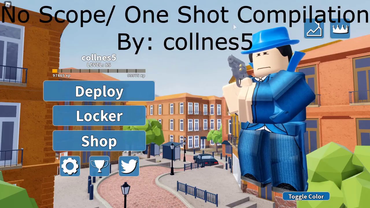 One Shot/Head Shot Compilation Roblox Arsenal - YouTube