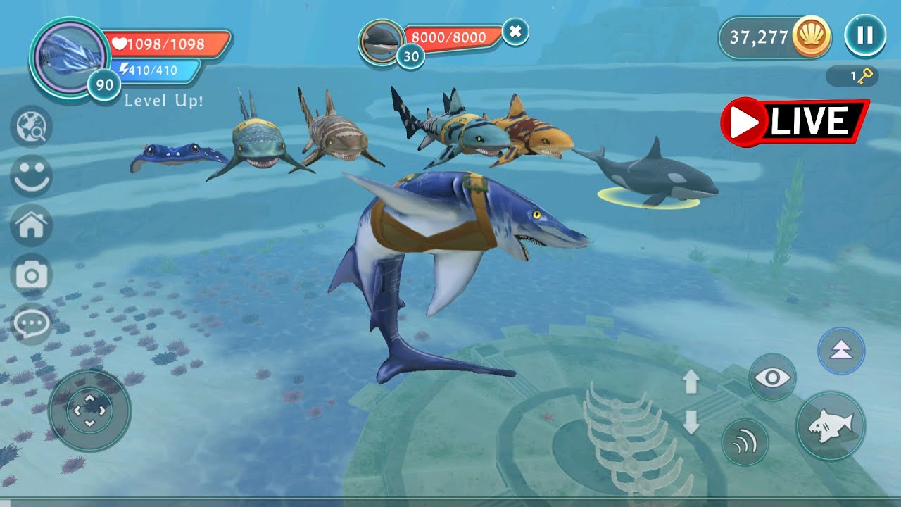 🔴 LIVE | WildCraft: LvL 90 Shark🦈 Ocean World - Wild World - Baby Time ...