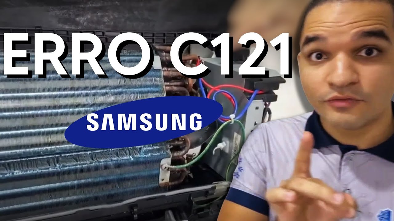 ERRO C121 [Erro de sensores] - SAMSUNG WIND FREE INVERTER #AME - YouTube