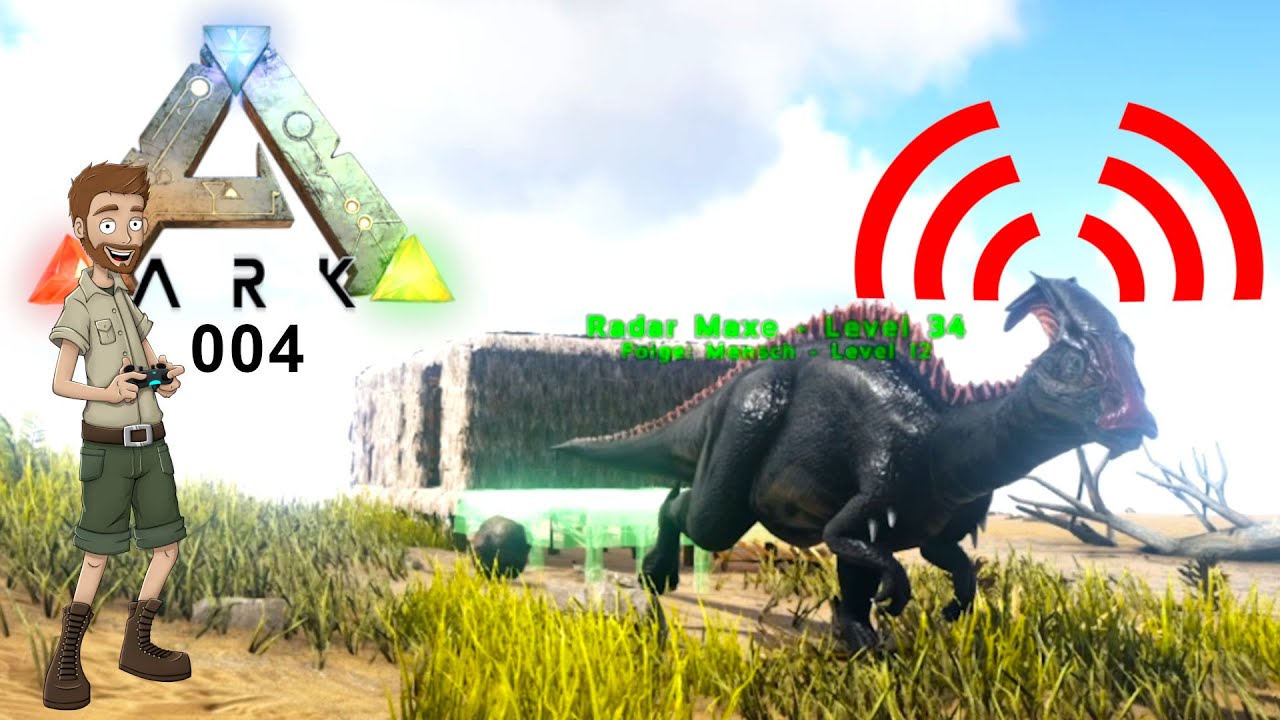 Let's Play Ark #004 | Parasaurus zähmen (lebendige Alarmanlage) - YouTube