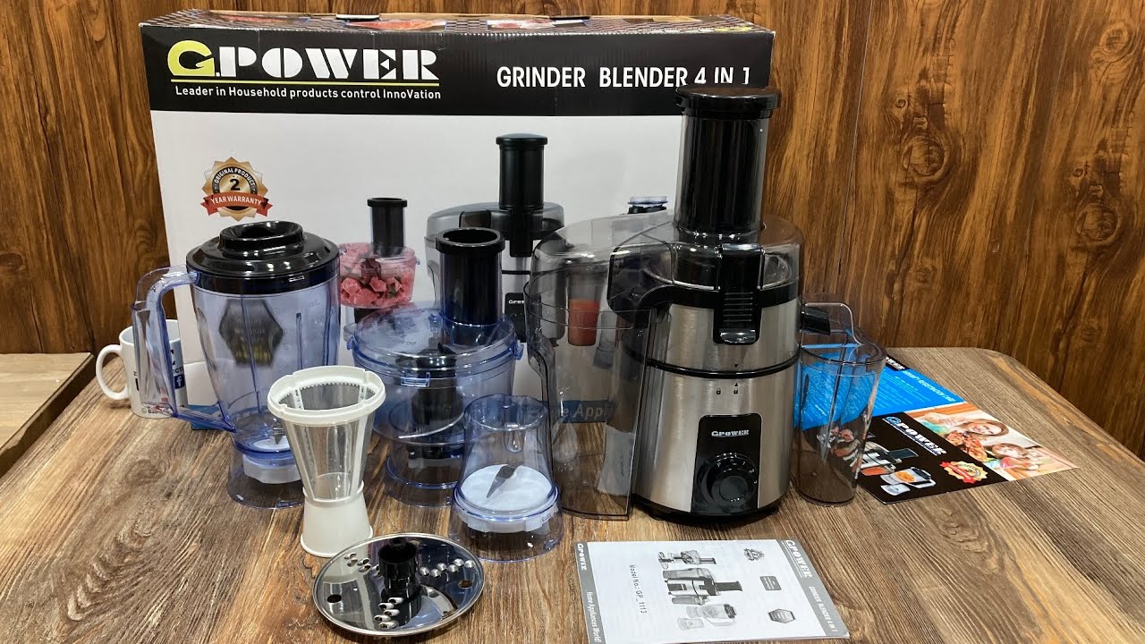 Gpower multifunction food processor, Juice extactor, juicer blender ...